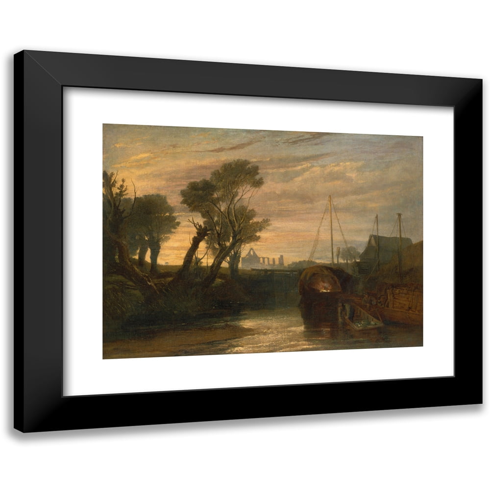 Joseph Mallord William Turner 18x14 Black Modern Framed Museum Art ...