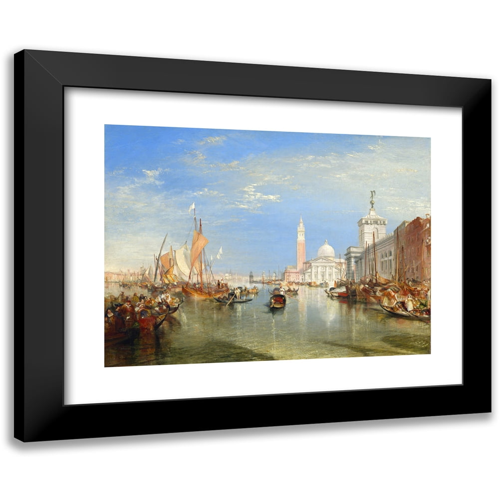 Joseph Mallord William Turner 18x14 Black Modern Framed Museum Art ...