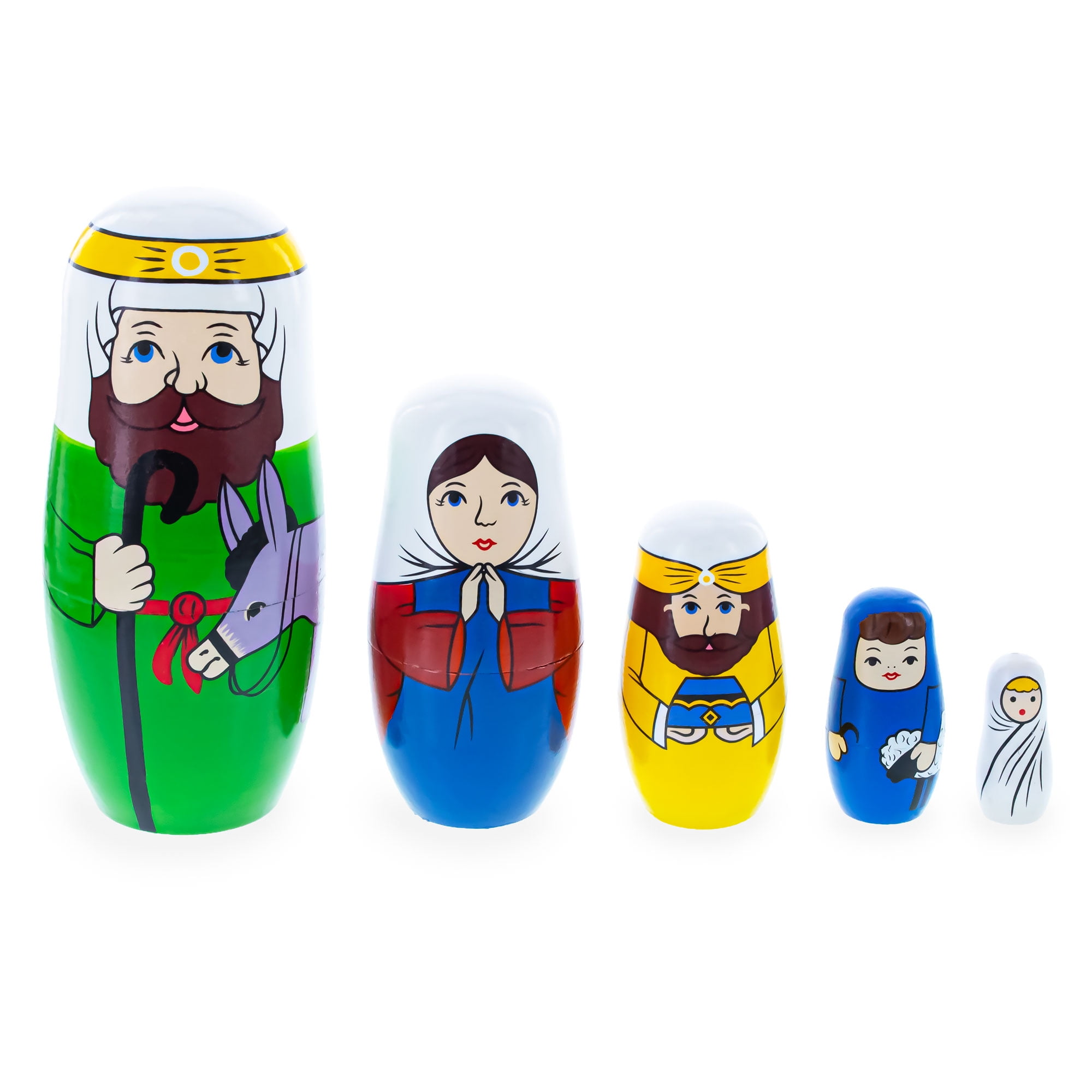 Traditional Holy Family Figurines: Joseph, Mary, and Jesus Nativity ...