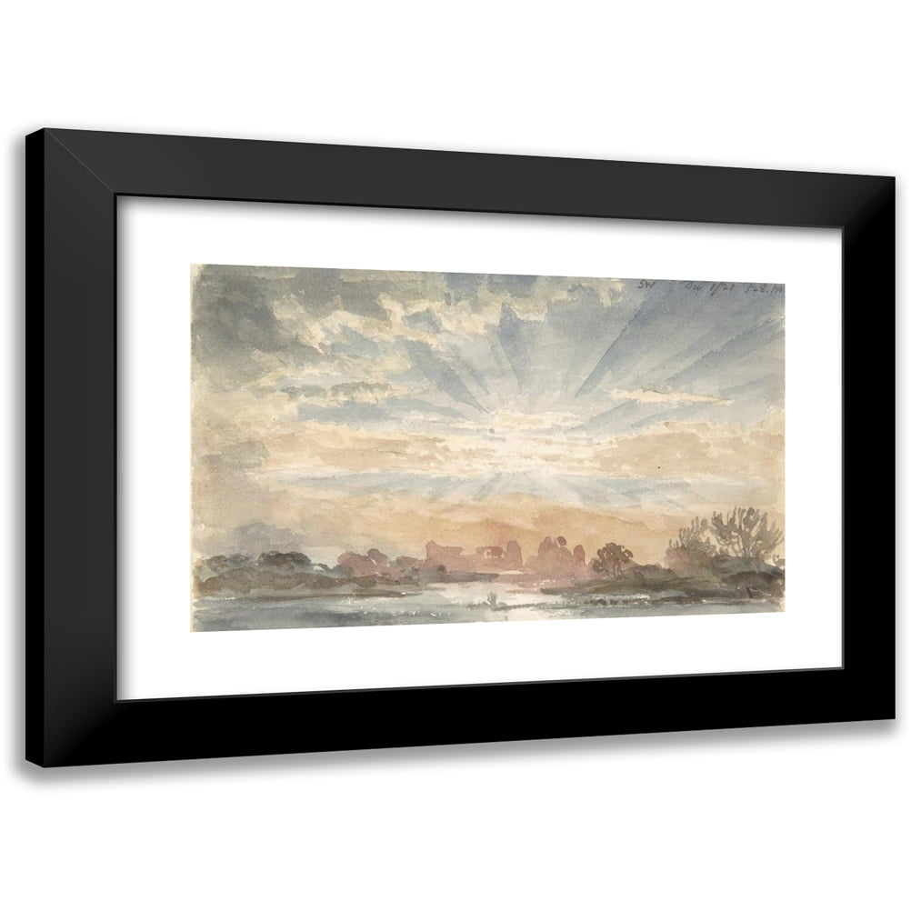 Joseph Michael Gandy 24x16 Black Modern Framed Museum Art Print Titled ...