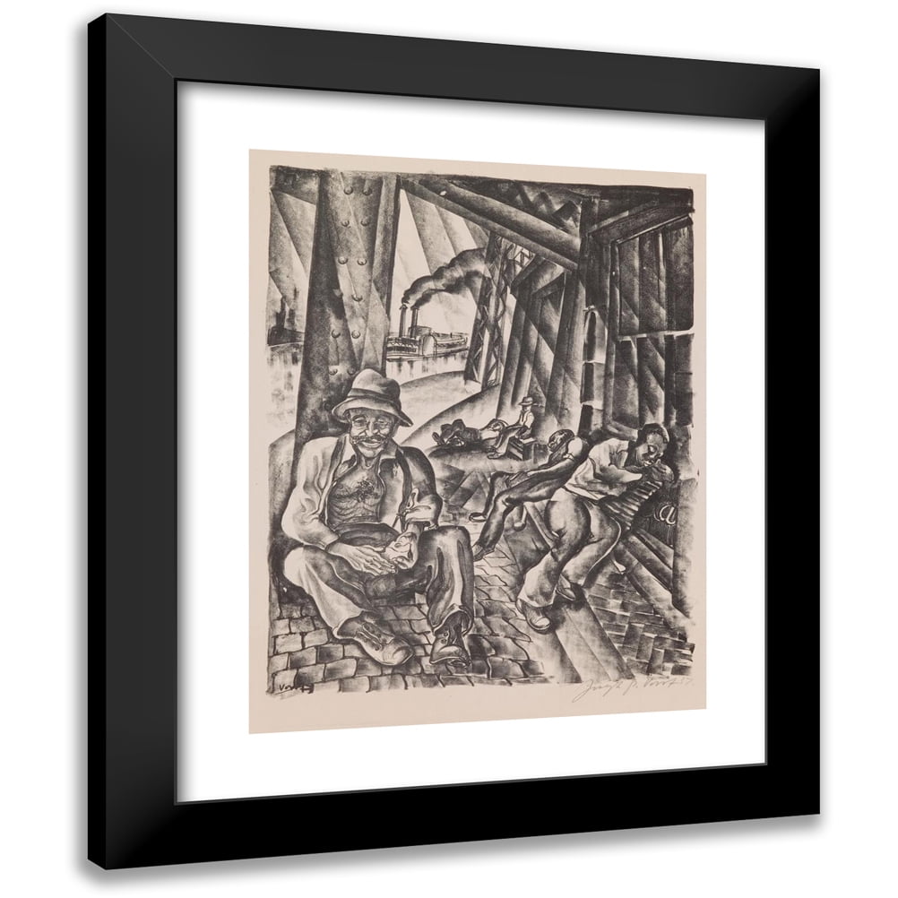 Joseph Paul Vorst 15x18 Black Modern Framed Museum Art Print Titled ...