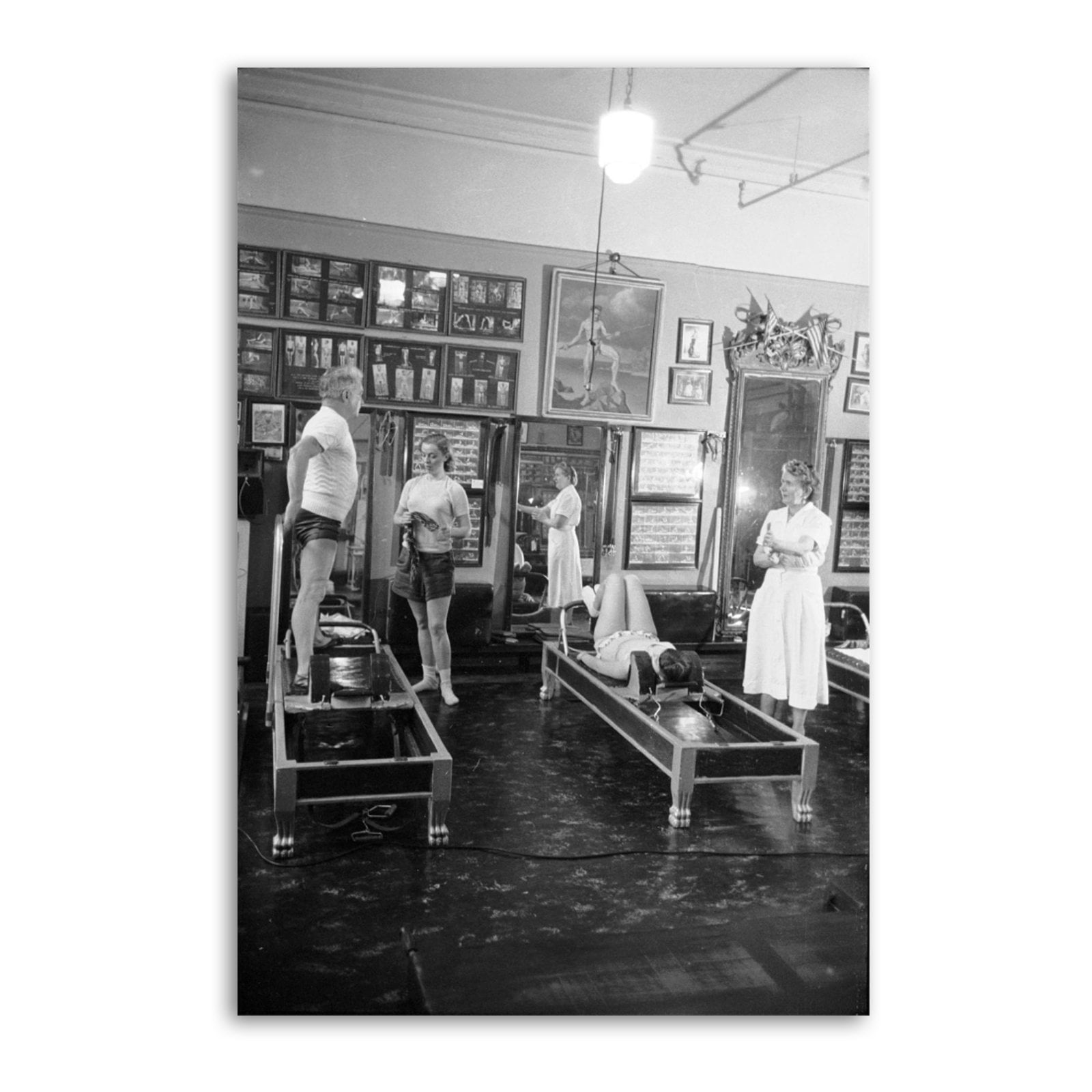 Joseph Pilates Reformer Exercises Canvas Art Poster and Wall Art ...