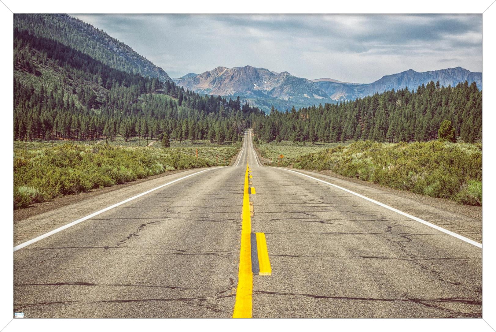 Joseph S Giacalone - Start Of The June Lake Loop Wall Poster, 14.725" x 22.375" Framed - Walmart.com