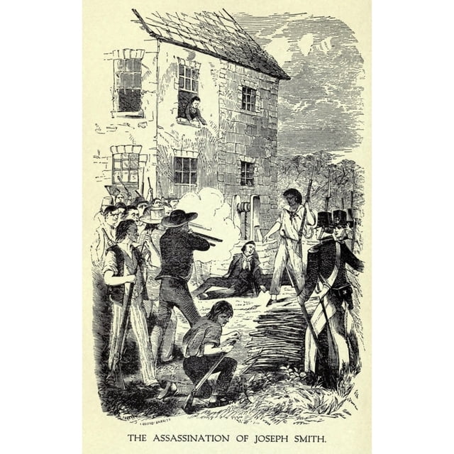 Joseph Smith Murdered At The Carthage Jail. After Being Shot From And ...