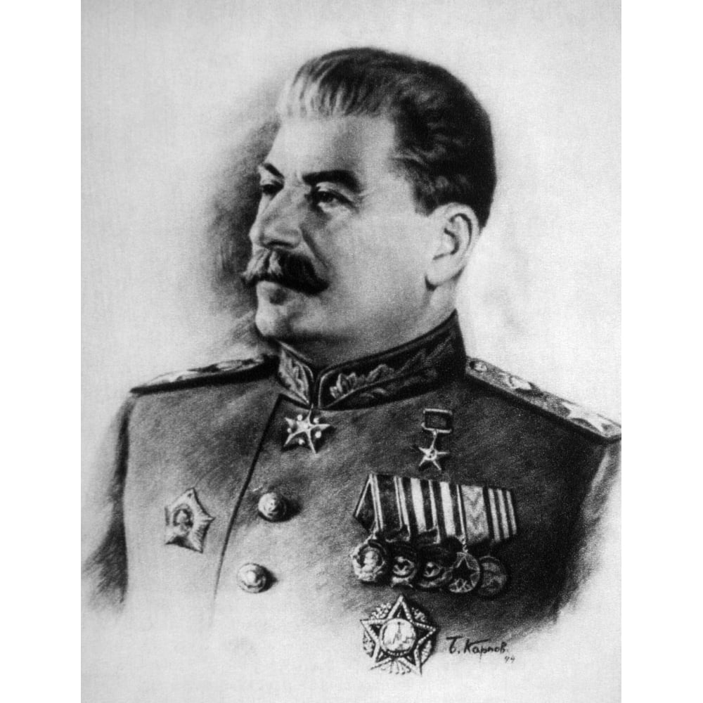 Joseph Stalin History Poster Print - Walmart.com