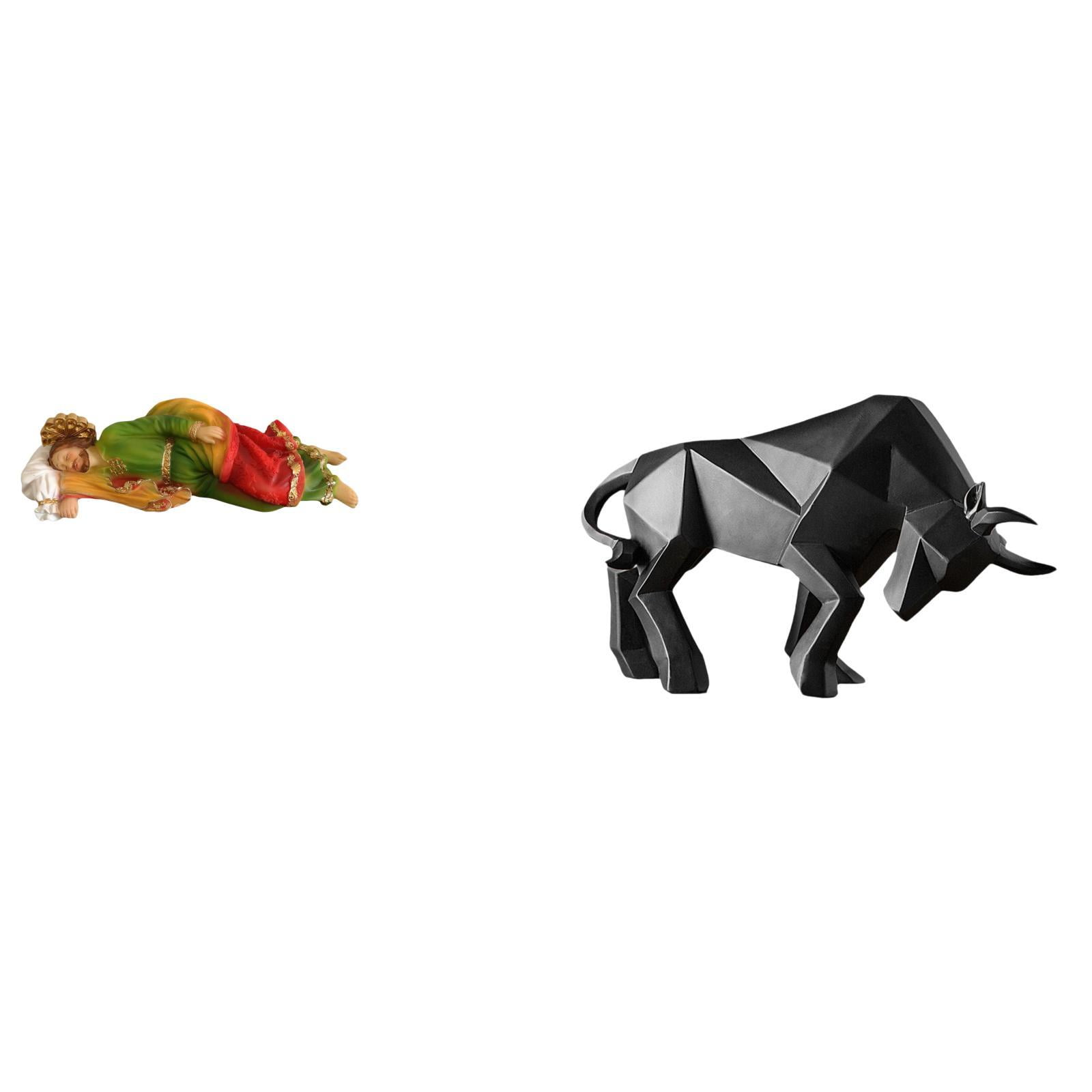 Joseph Statue Bull Statue Figurine Collectible Ornament Resin Material ...