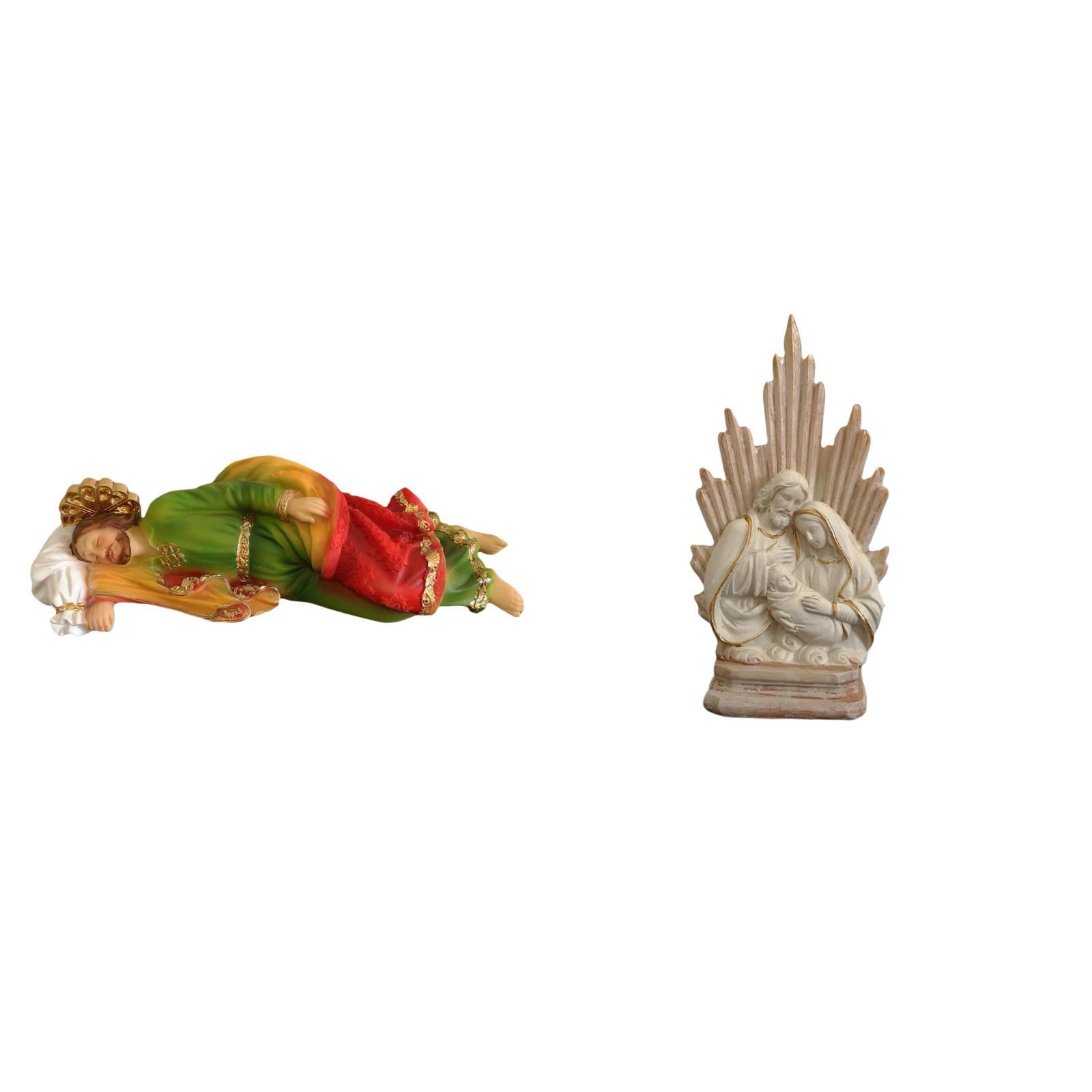 Joseph Statue Holy Family Figurine Catholic Sculpture Resin Material ...