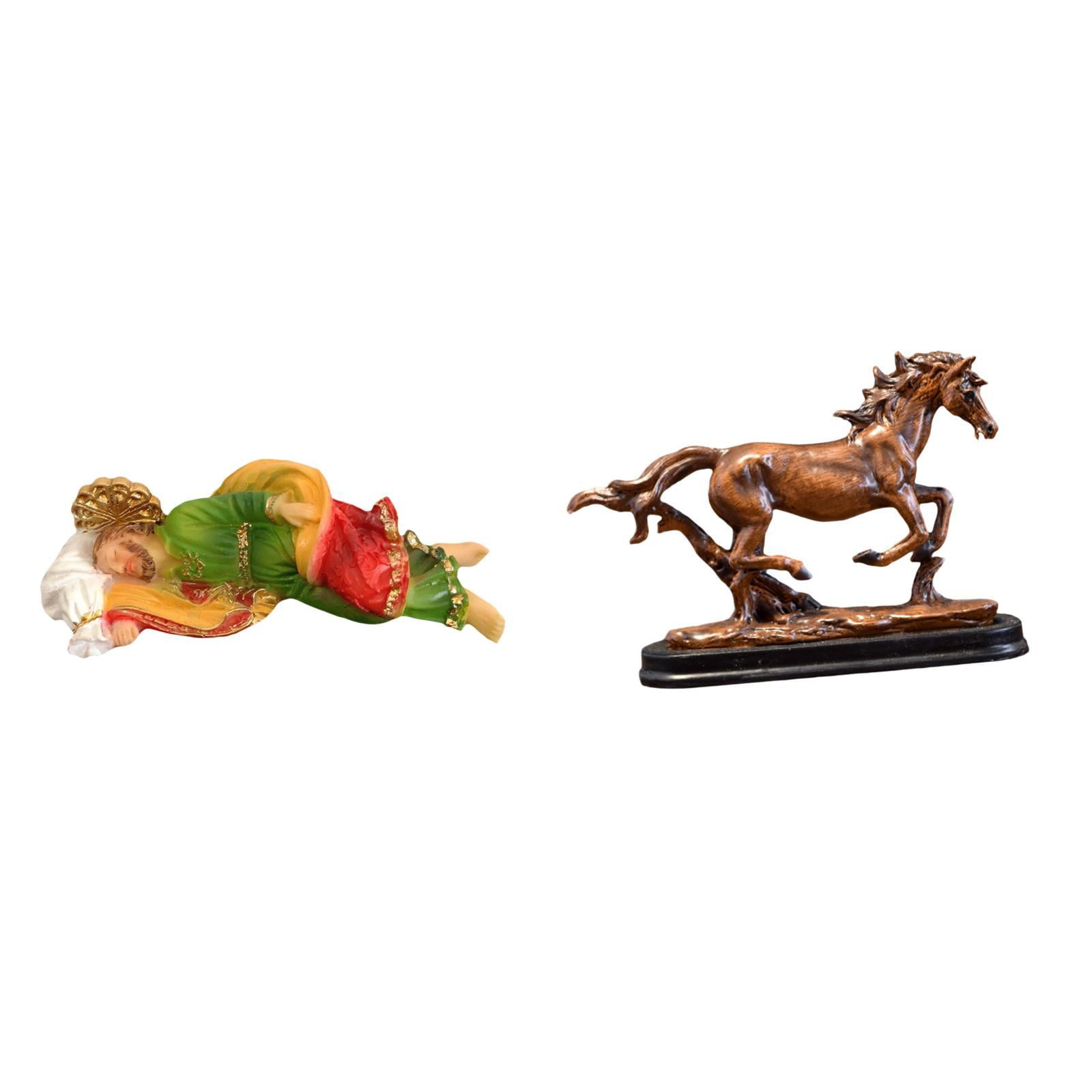 Joseph Statue Sleeping Joseph Figurine Horse Sculpture Resin Material ...