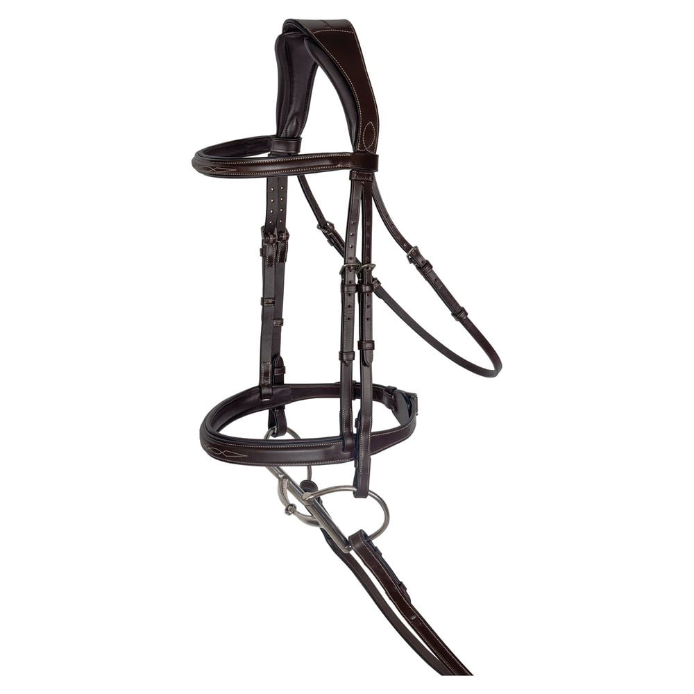 Joseph Sterling Padded Poll Relief Monocrown English Bridle | Havana ...
