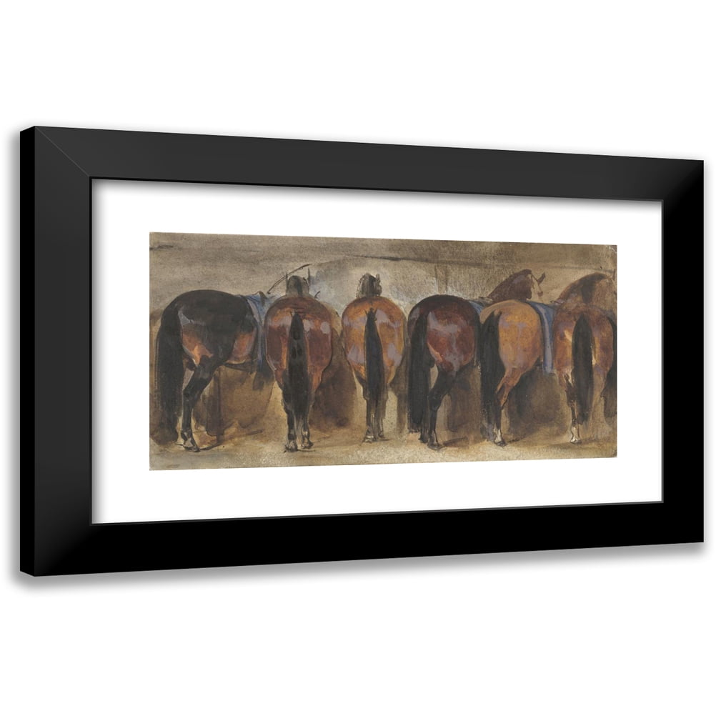 Joseph Zephyris Gengembre 24x14 Black Modern Framed Museum Art Print ...