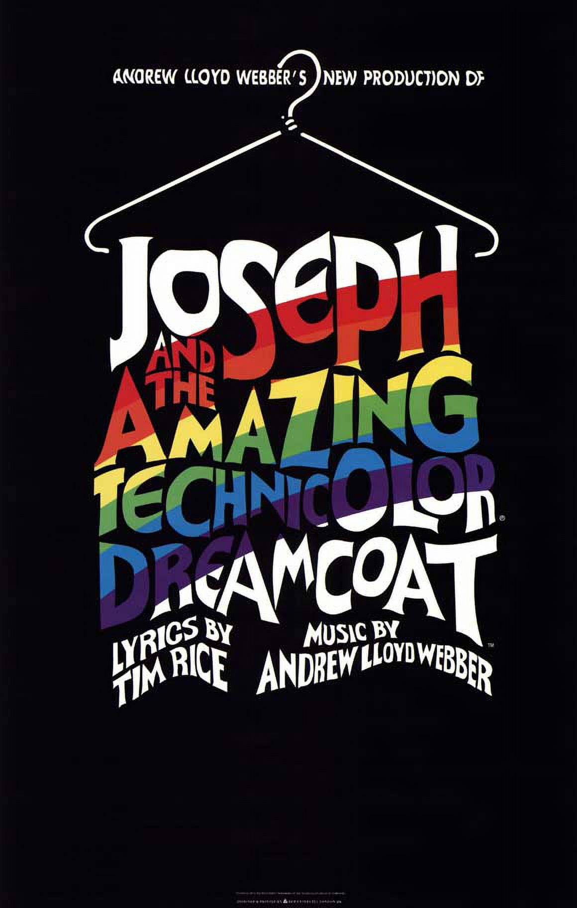 Joseph and the Amazing Technicolor Dreamcoat 27x40 Broadway Poster ...