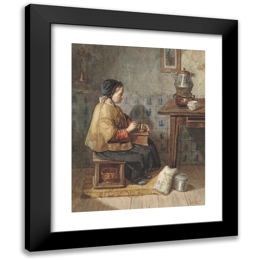 Joseph de Groot 12x14 Black Modern Framed Museum Art Print Titled ...