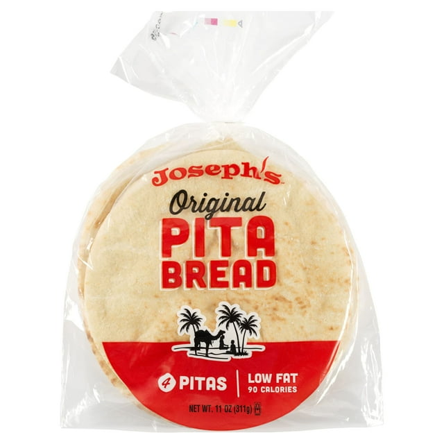 Joseph’s Original White Pita Bread 4 Count, 11oz - Walmart.com