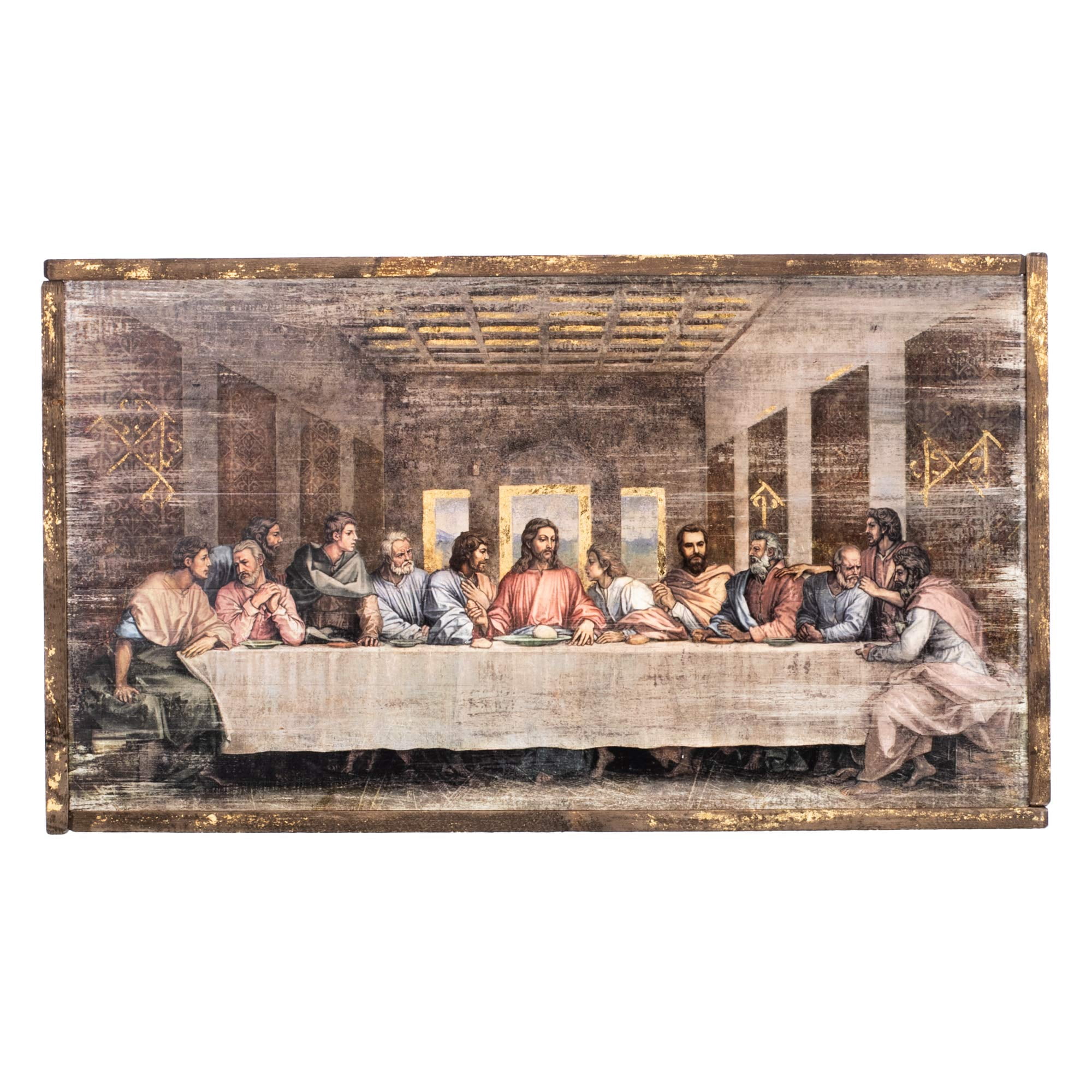Framed Catholic Art - The Last Supper Religious Wall Picture Decor by ...
