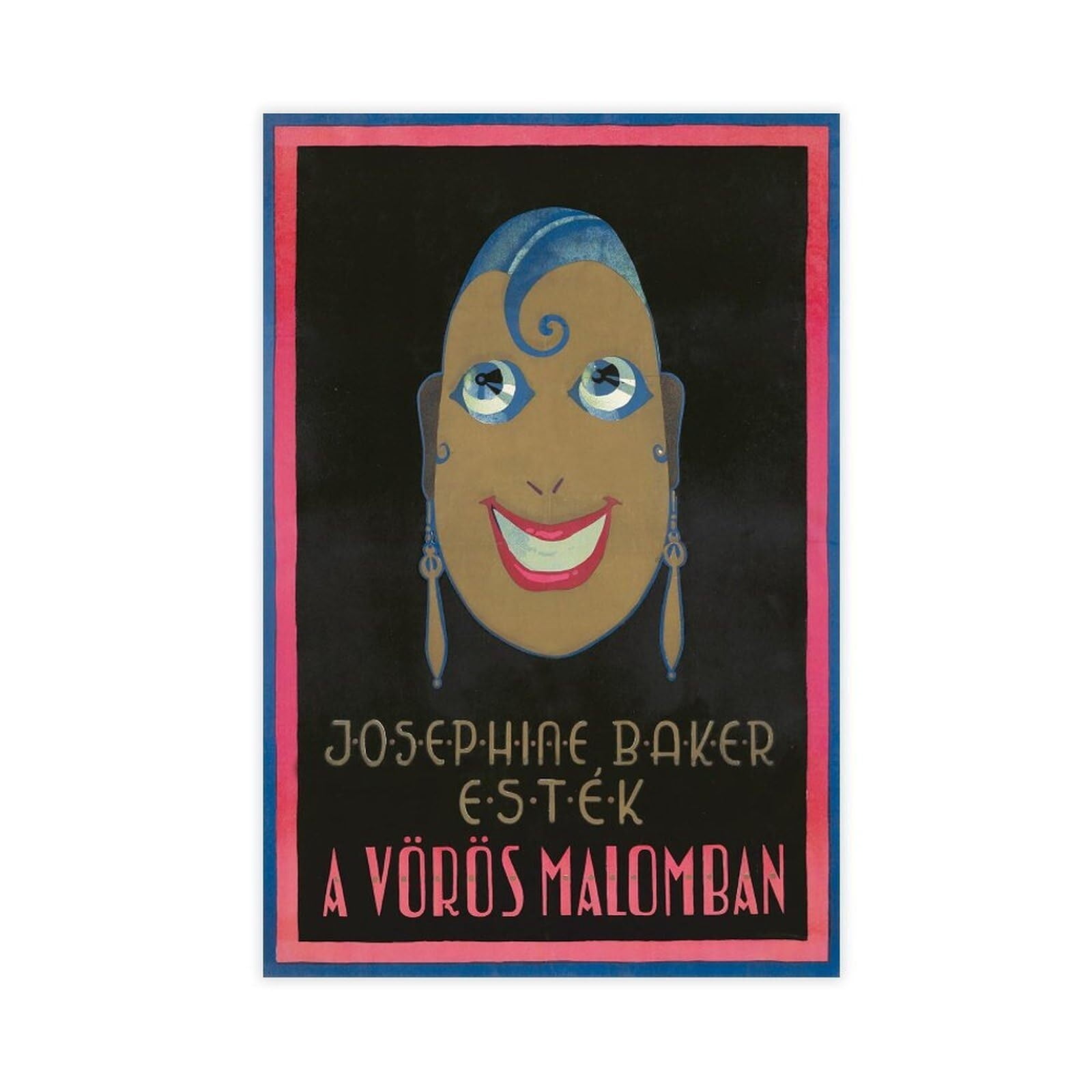 Josephine Baker 60's Vintage Poster Posters for Living Room Decoration ...