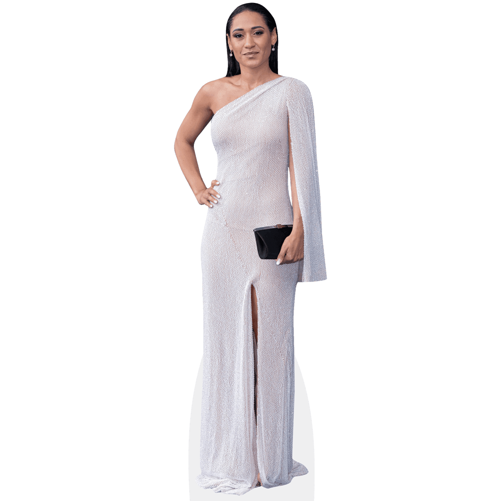 Josephine Jobert White Dress Life Size Cutout Standee
