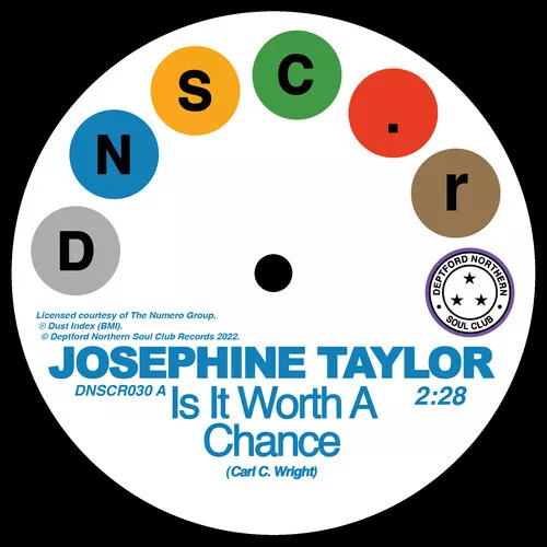 Josephine Taylor Is It Worth A Chance/Satisfied [New 7" Vinyl] - Walmart.com