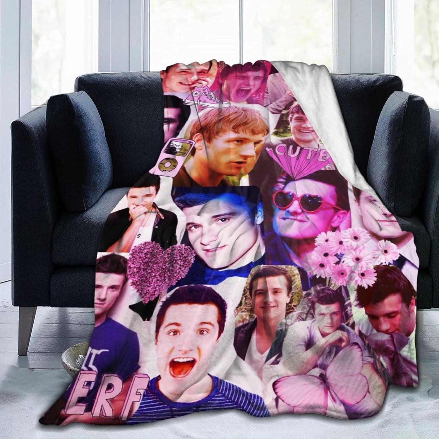 Josh Actor Hutcherson Throw Blanket Soft Plush Travel Blanket for ...