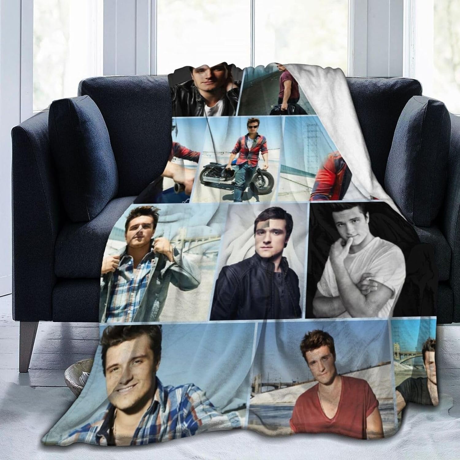 Josh Actor Hutcherson Throw Blanket Soft Plush Travel Blanket for ...