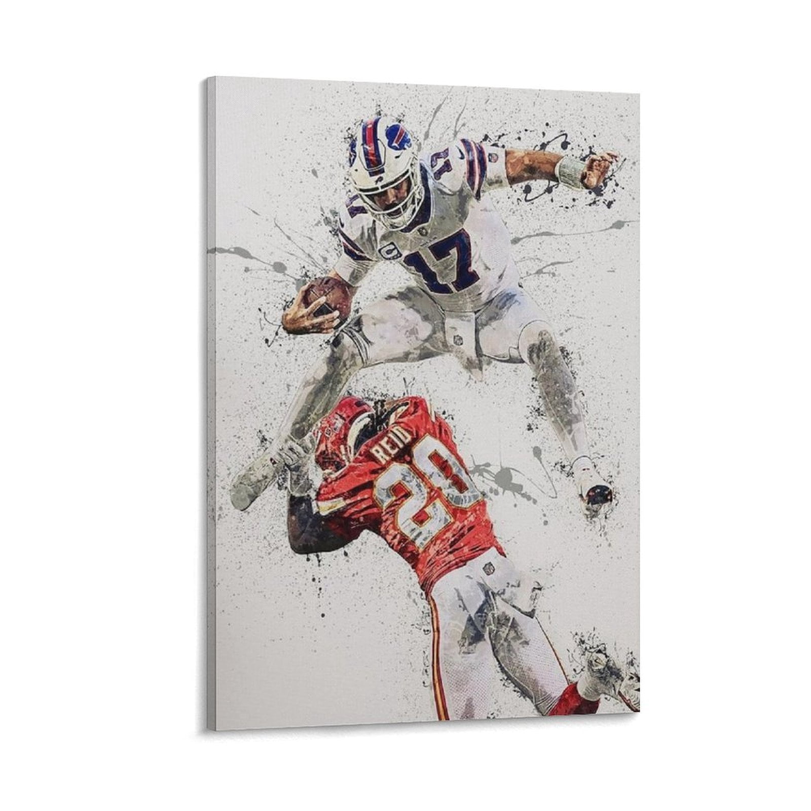 Josh Allen Canvas Poster Painting On Canvas Wall Art Poster Scroll ...