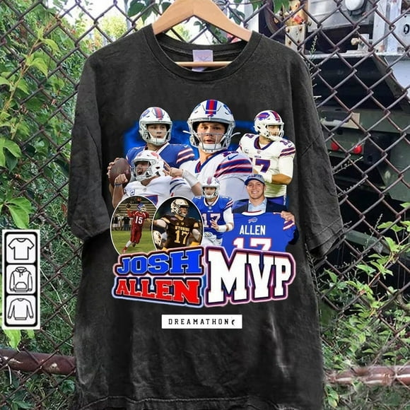 Josh Allen MVP Unisex Graphic Tee Shirt, Josh Allen MVP Shirt, Vintage ...