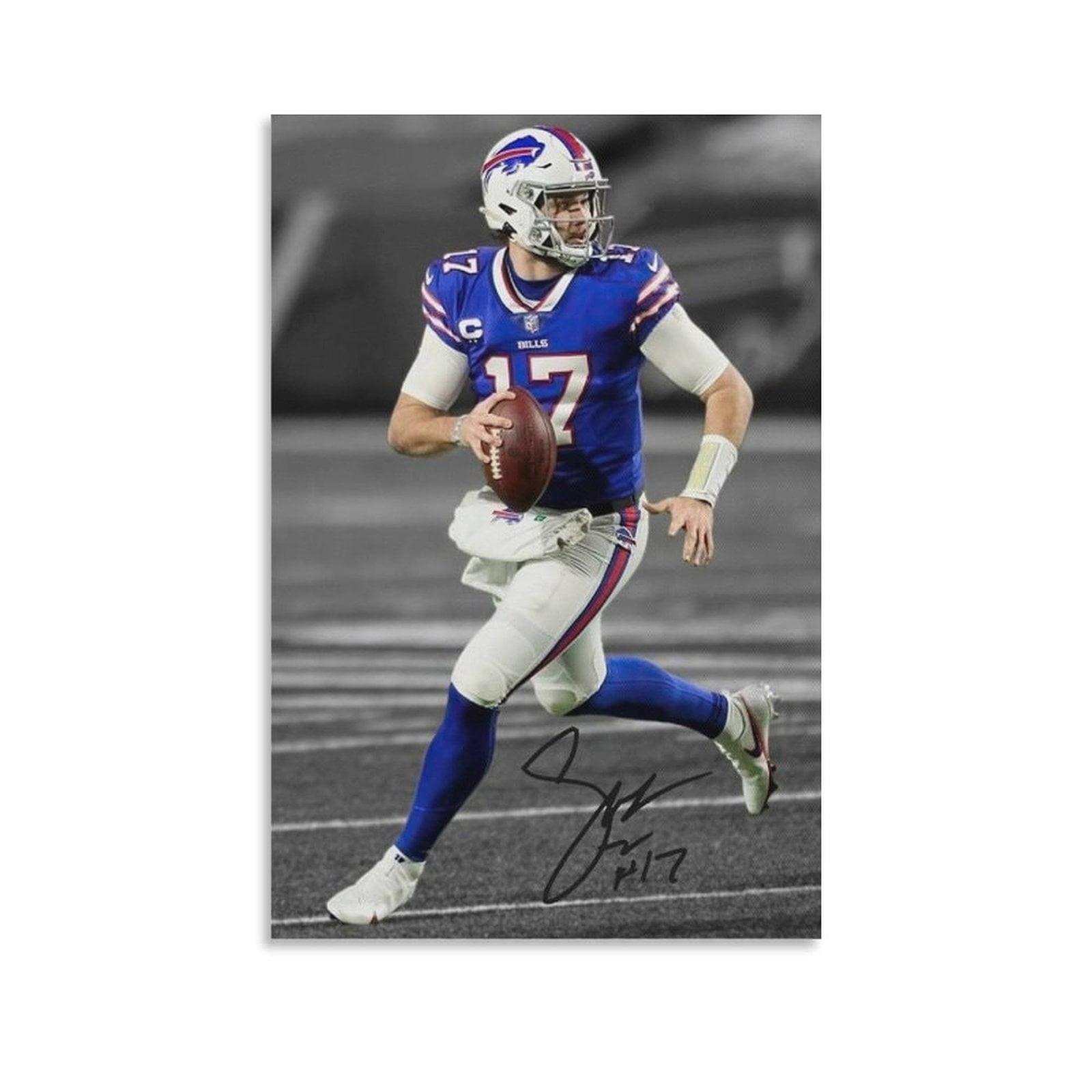Josh Allen Poster Canvas Poster Print Photo Art Painting Canvas Poster ...