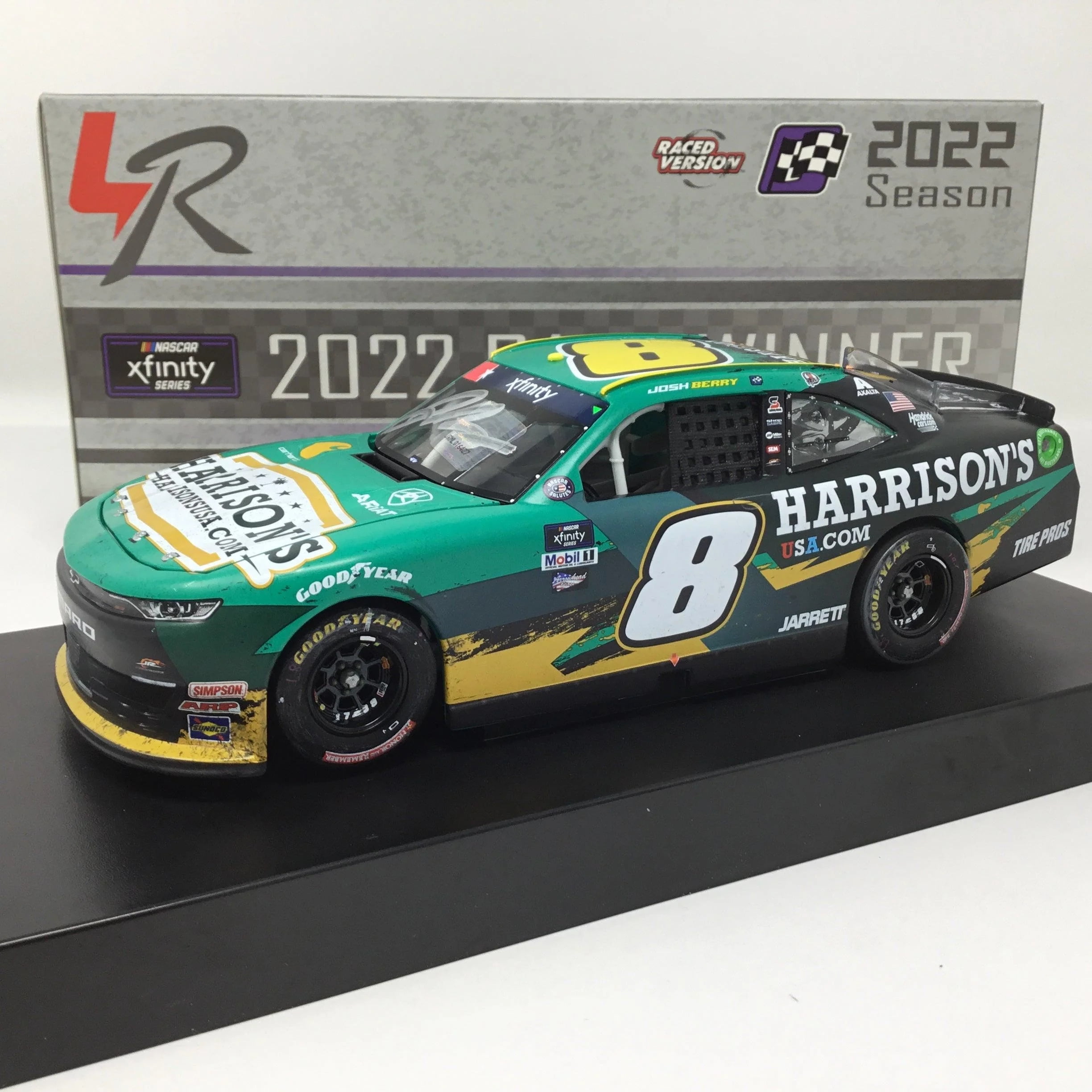 Josh Berry 2022 Harrisons Charlotte Race Win Autographed 1:24 Diecast ...