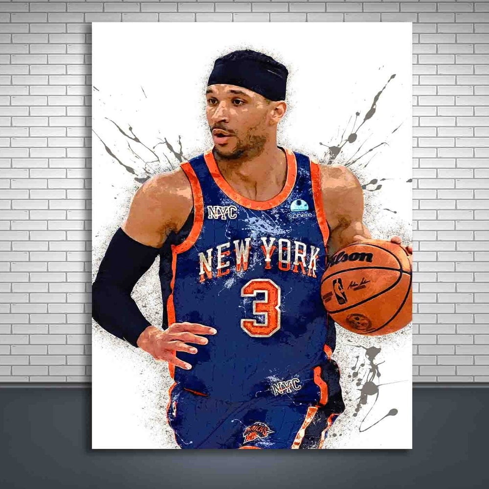 Josh Hart Poster, NY basketball, sport poster, Man Cave, Kids Room ...