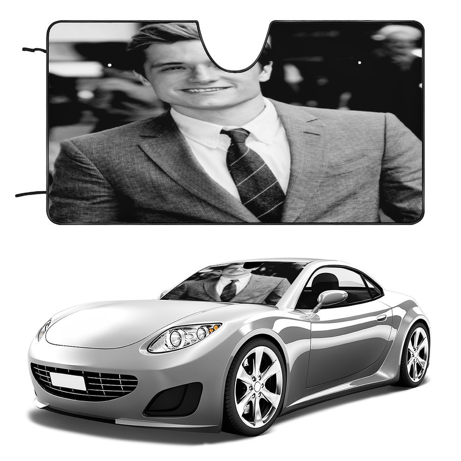 Josh Hutcherson Foldable Car Windshield Sun Shades Universal Keep Your ...