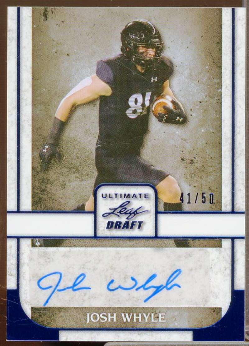 Josh Whyle Rookie Card 2022 Leaf Ultimate Draft Platinum #BAJW2 ...