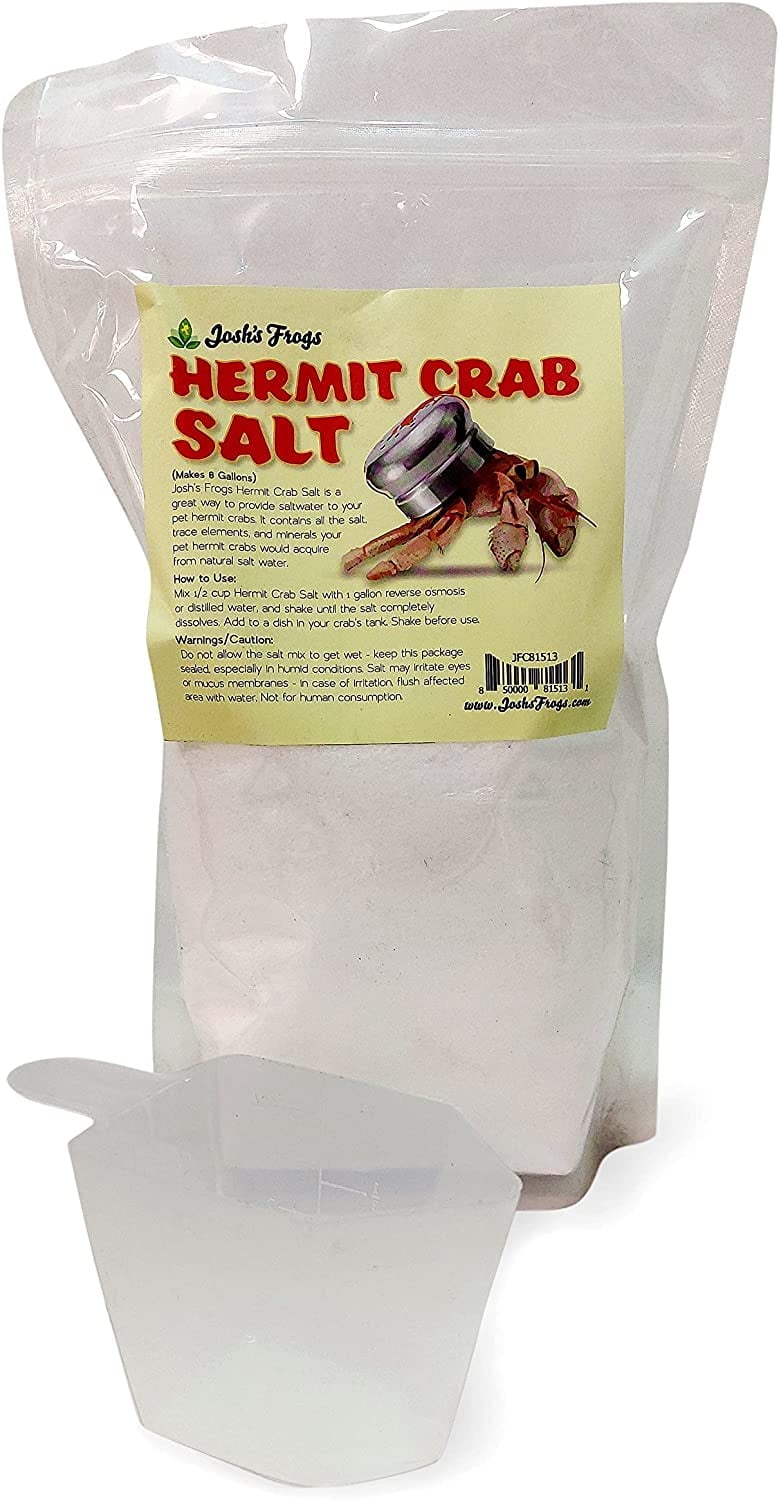 Josh's Frogs Hermit Crab Marine Salt, 8 Gallons, Scooper Included ...