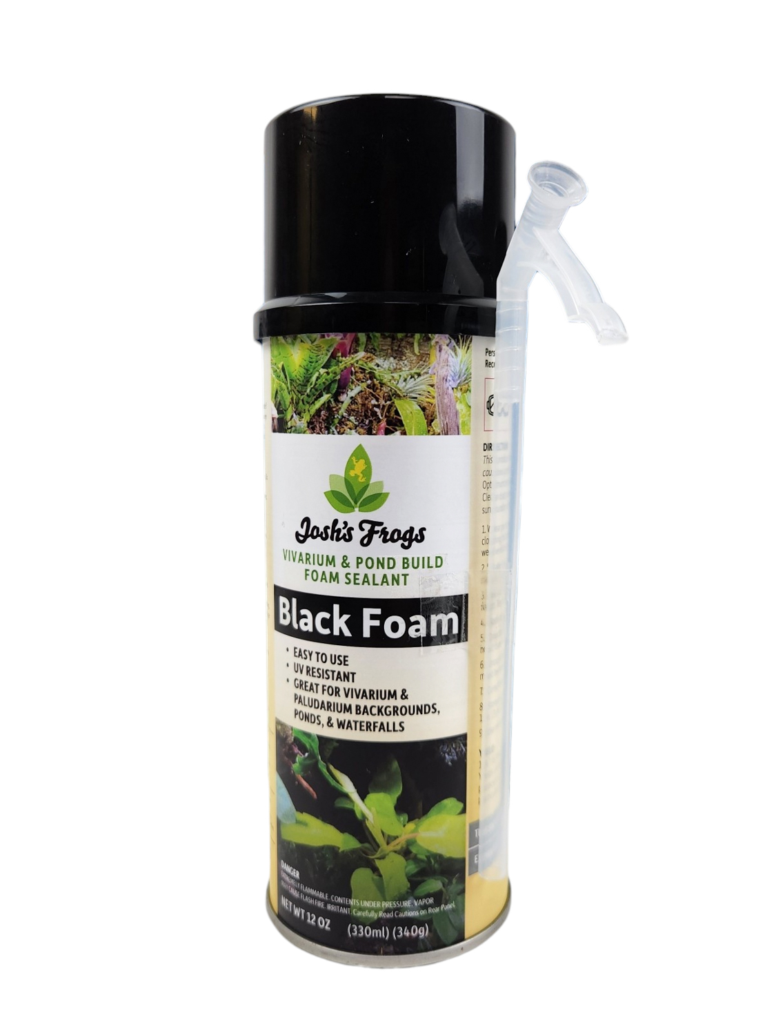 Josh's Frogs Vivarium & Pond Build Foam Sealant - Black (12 oz ...