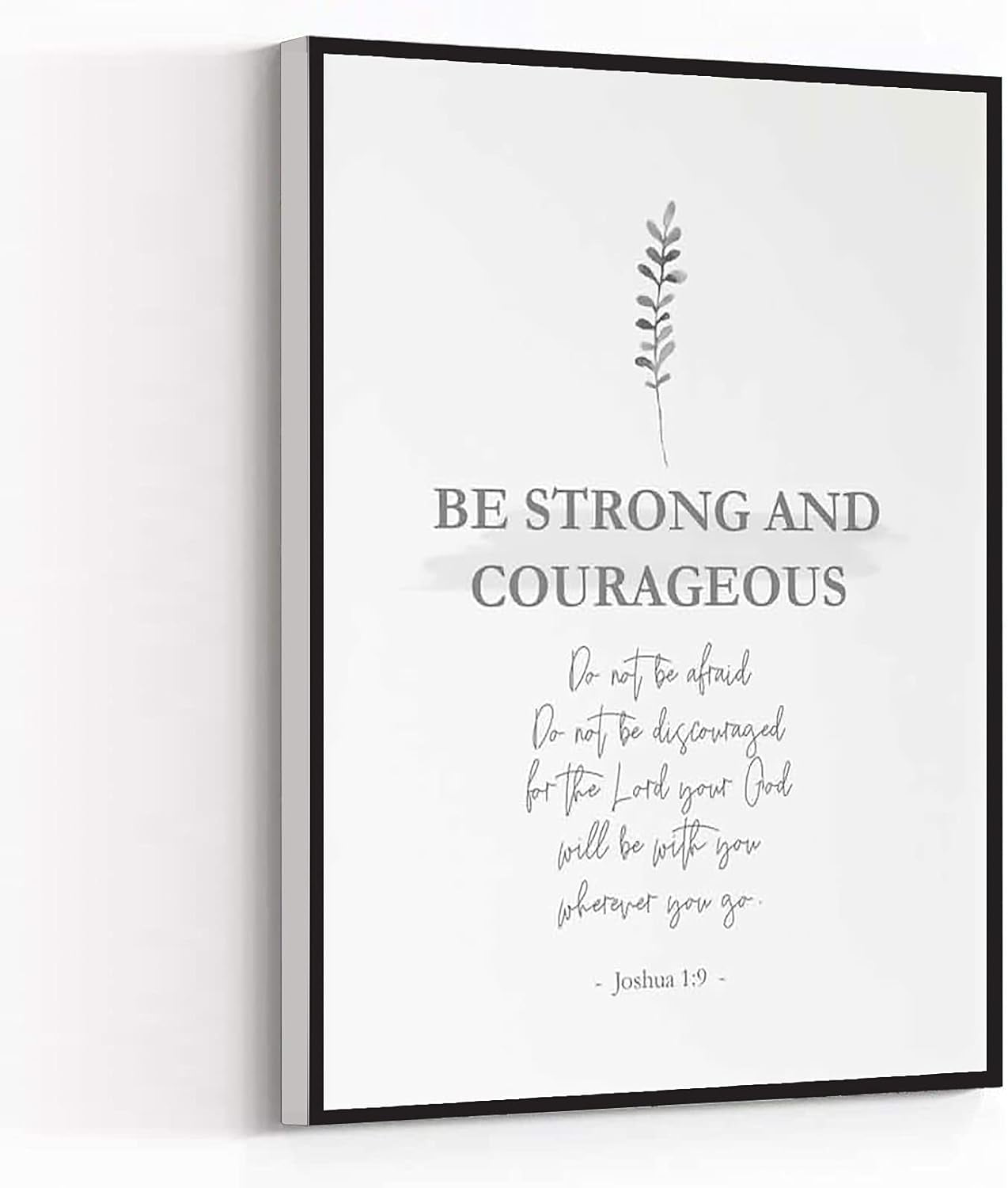 Joshua 1 9 Bible Verse,Be Strong Courageous,Christian Decor Painting ...