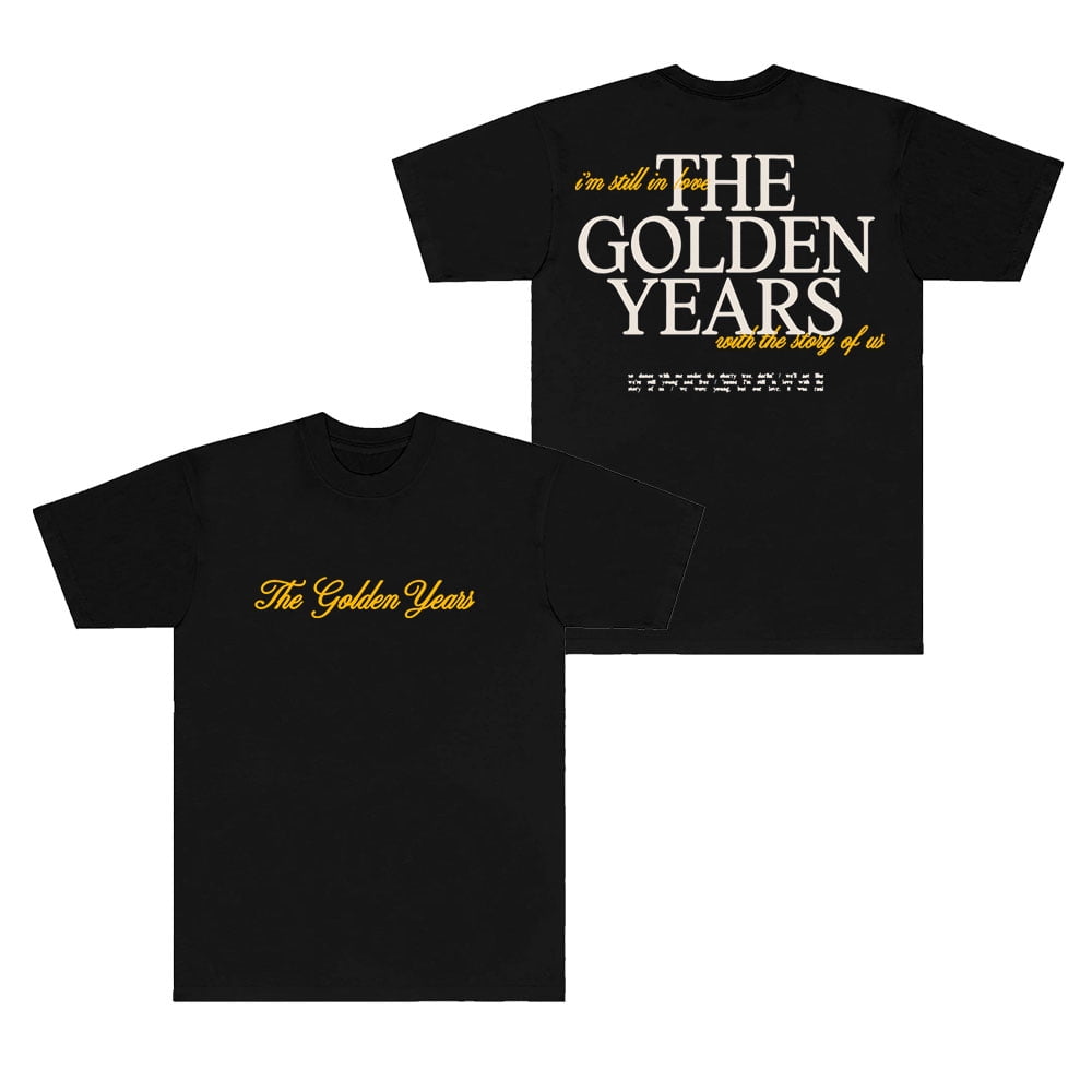 Joshua Bassett Lyric Tee 2024 The Golden Years Tour Merch Summer Women ...