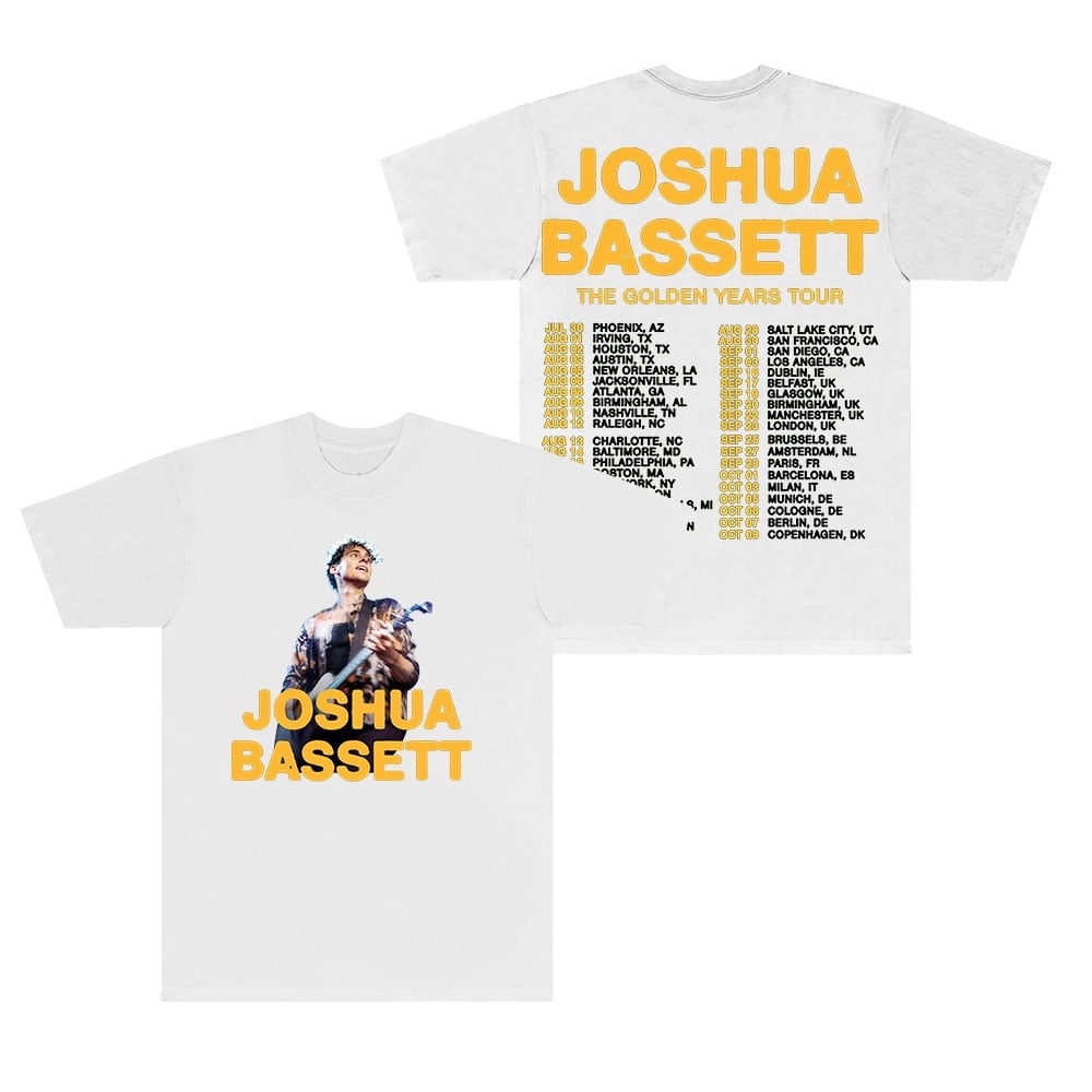 Joshua Bassett T-Shirt The Golden Years Tour Merch Women Men Crewneck ...
