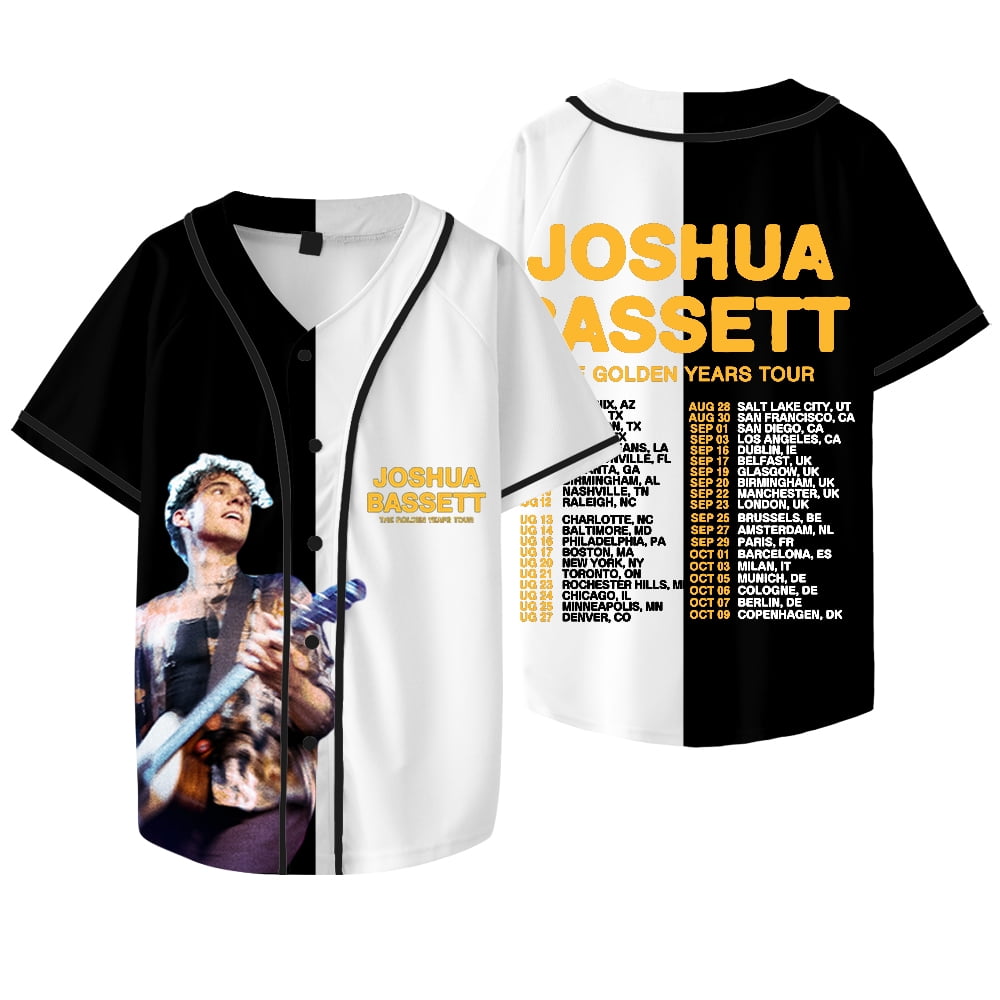 Joshua Bassett T-shirts The Golden Years Tour Merch Baseball Jacket ...