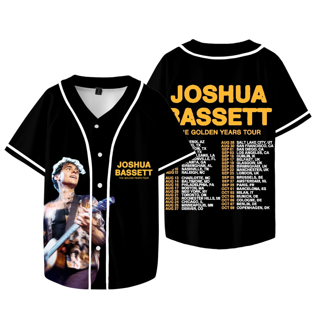 Joshua Bassett T-shirts The Golden Years Tour Merch Baseball Jacket ...