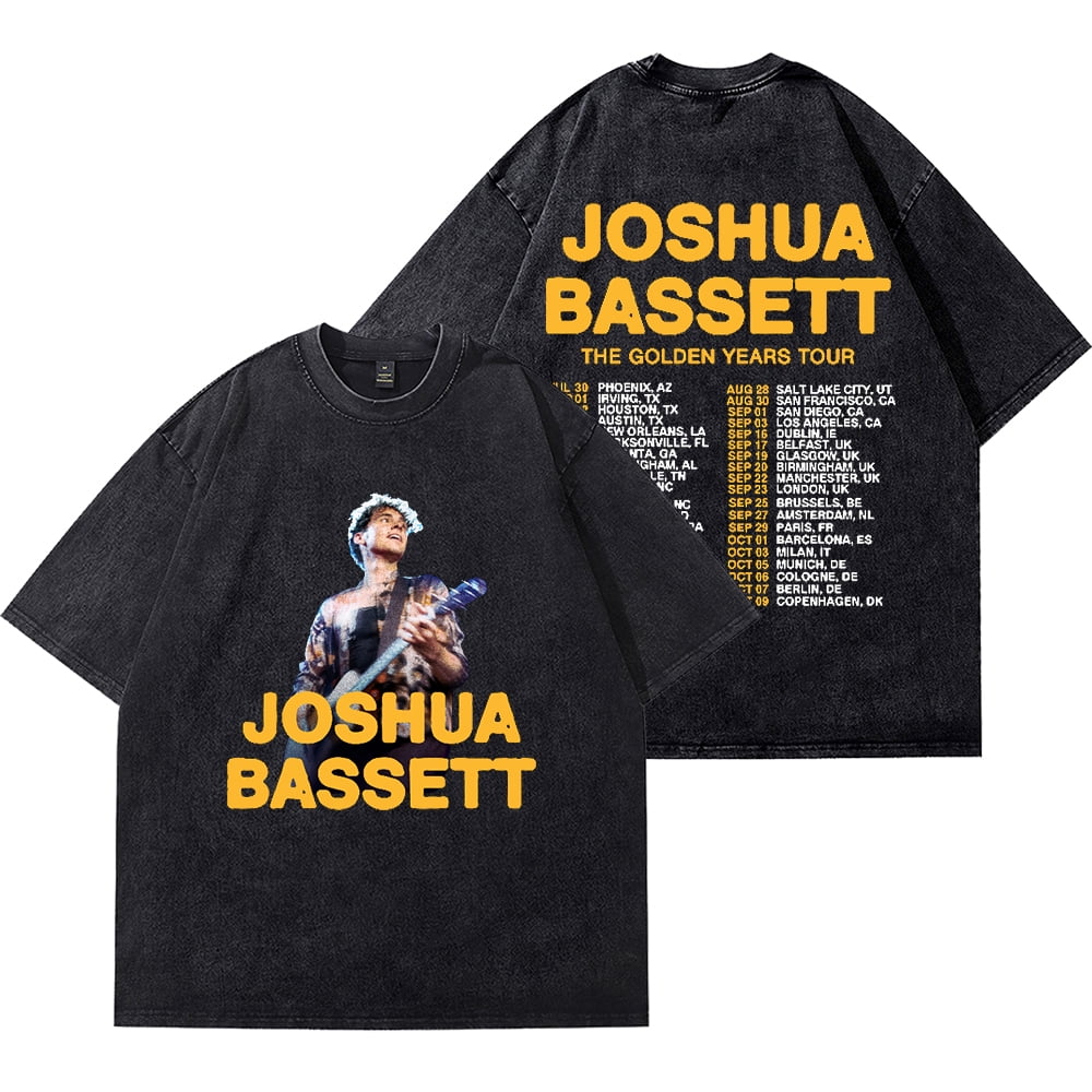 Joshua Bassett Vintage Wash Tee The Golden Years Tour Merch T-Shirts ...