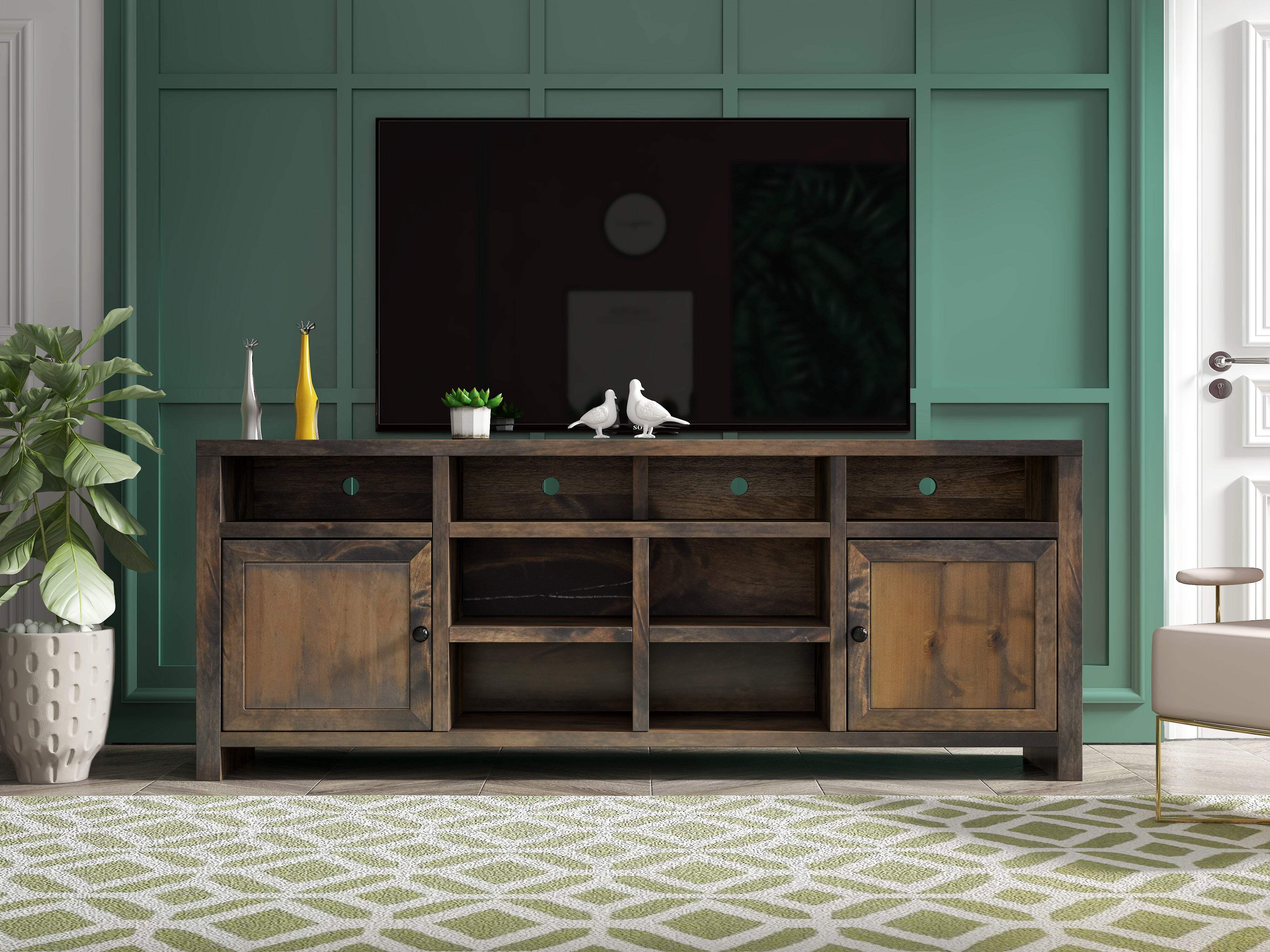 Joshua Creek 84 Inch Tv Stand Console For Tvs Up To 95 Inches, No ...