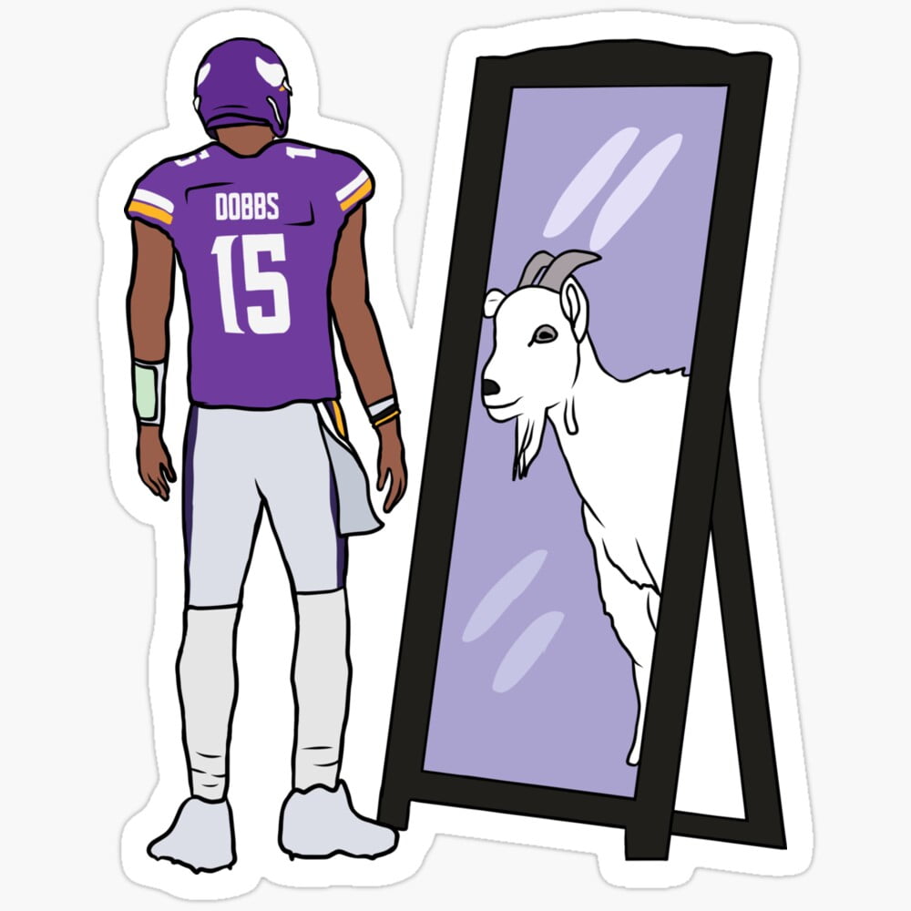 Joshua Dobbs Mirror Goat Sticker Phone Decal Water Bottle Stickers Car ...
