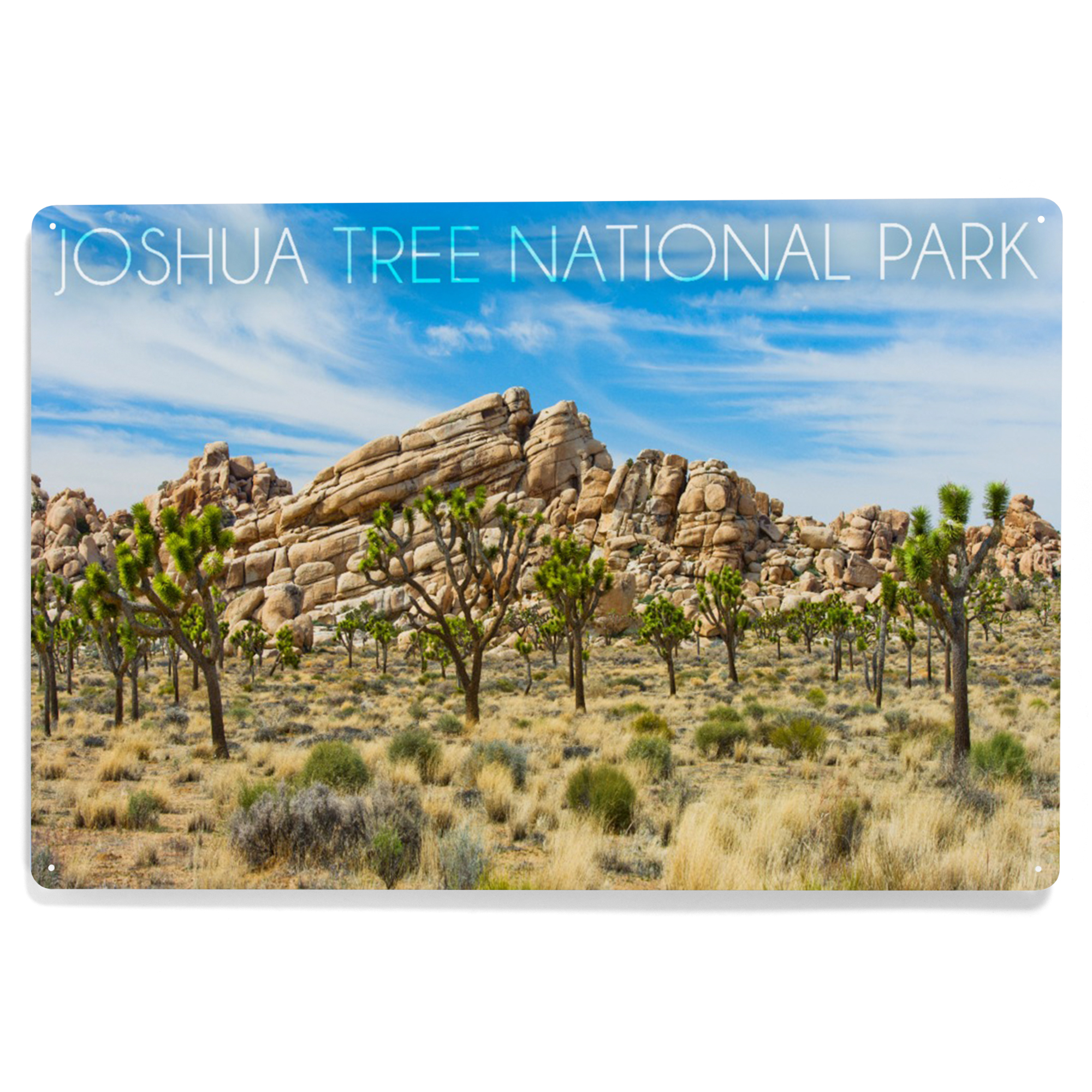 Joshua Tree National Park, California, Blue Sky and Rocks (12x18 ...