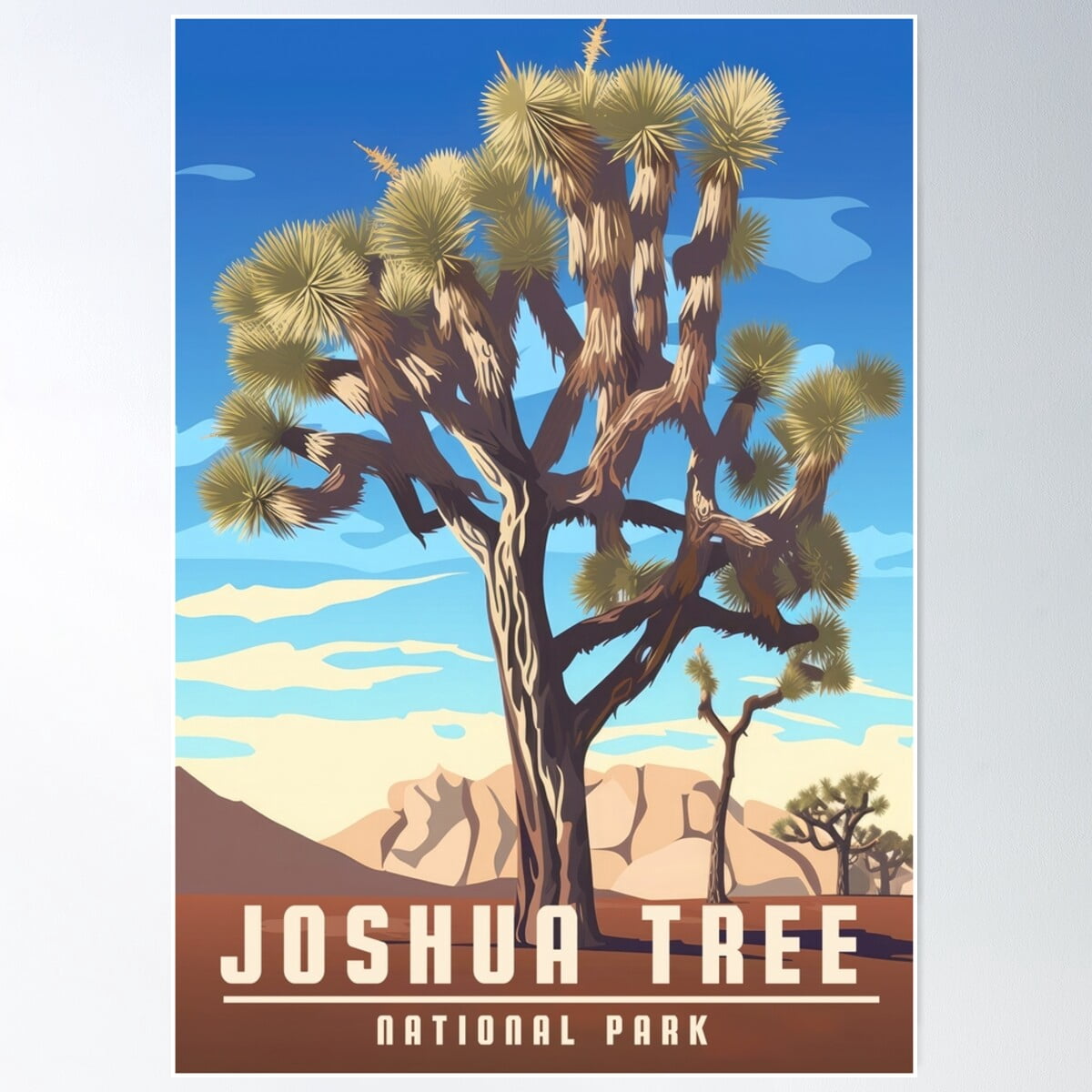 Joshua Tree National Park Poster Wall Art, Modern Wall Decor For Living ...