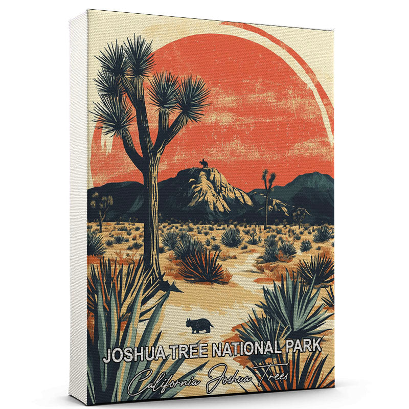 Joshua Tree National Park Travel Canvas Wall Art – California Joshua ...