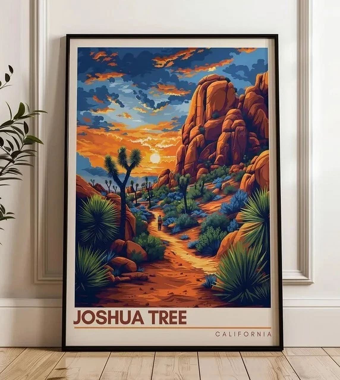 Joshua Tree National Park Travel Poster - Unites States Wall Art Print ...
