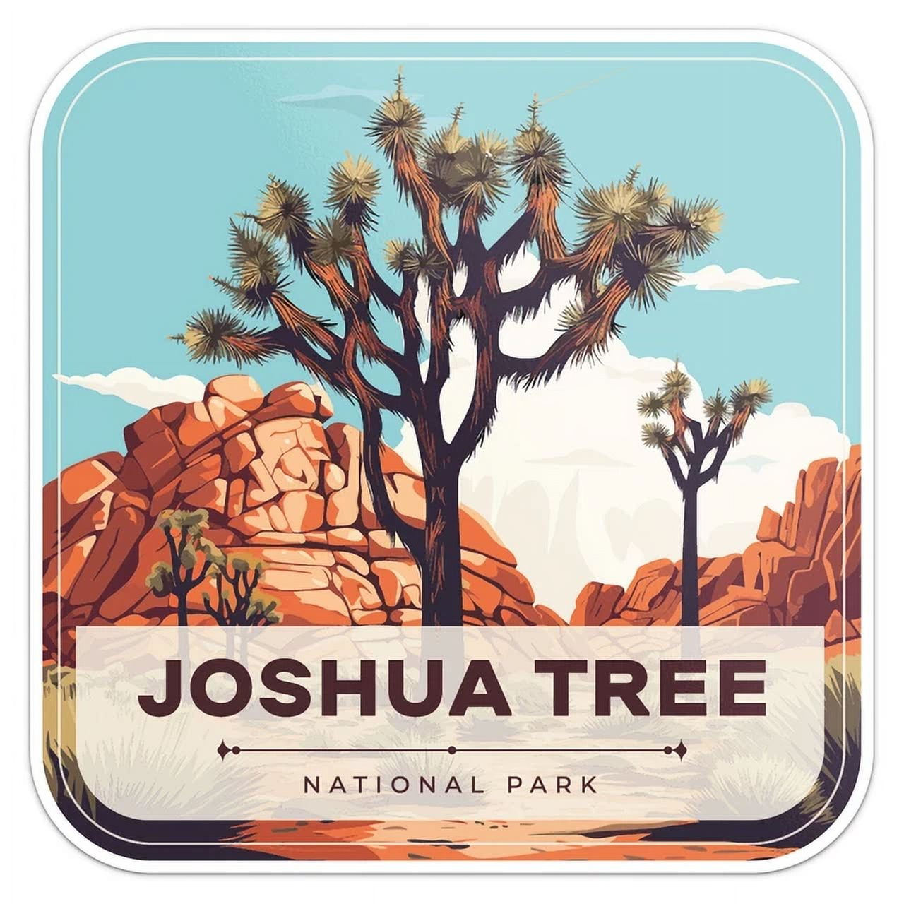 Joshua Tree National Park Usa Decal Sticker Phone Decal Water Bottle ...