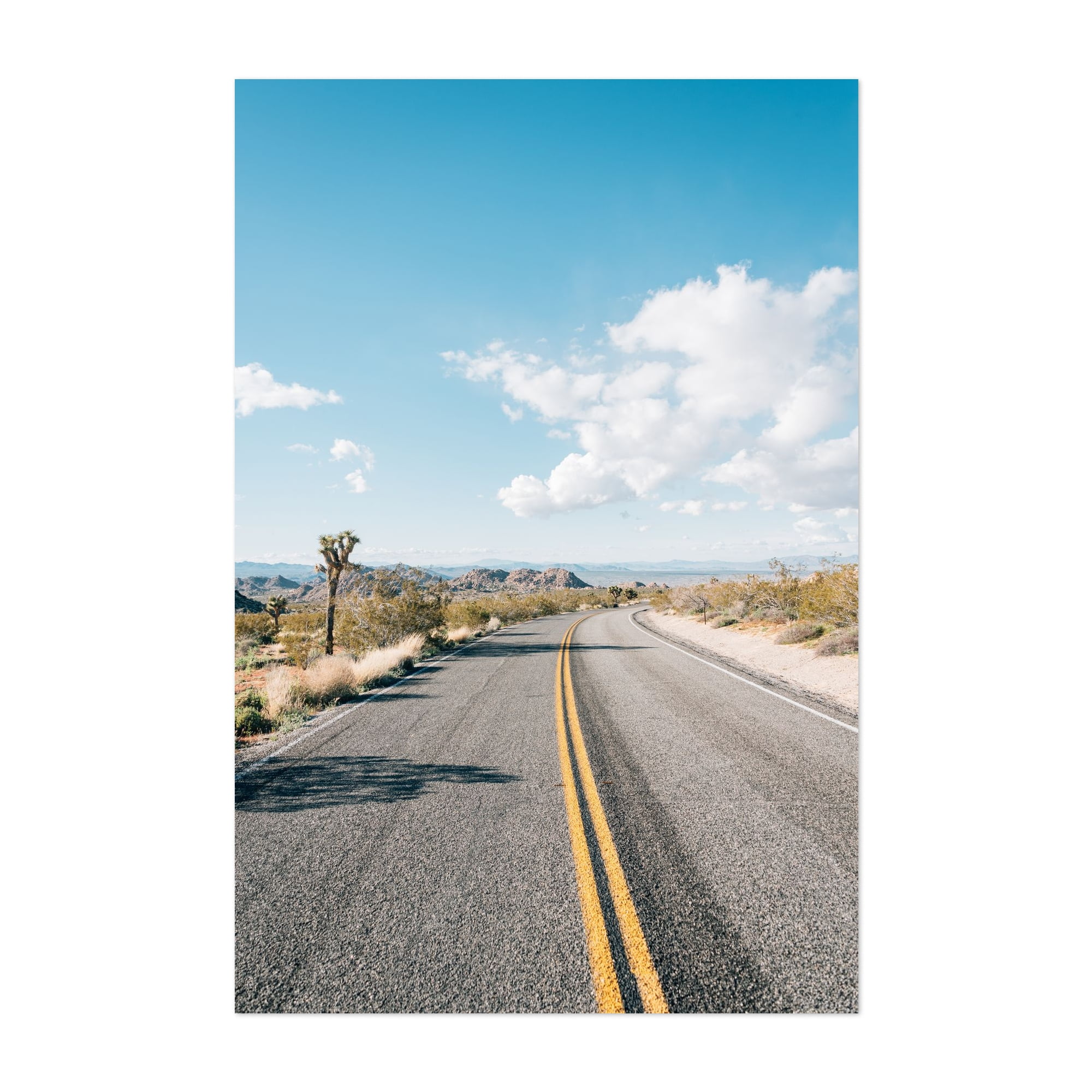 Joshua Tree Road 01 - California Photography Desert Landscape Scenic ...