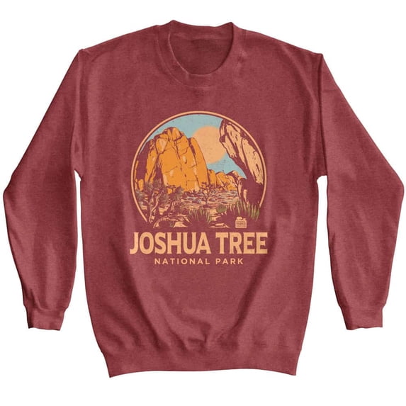 Joshua Tree Rock Face Sweater (BrickRedHeather, AdultL) - Walmart.com