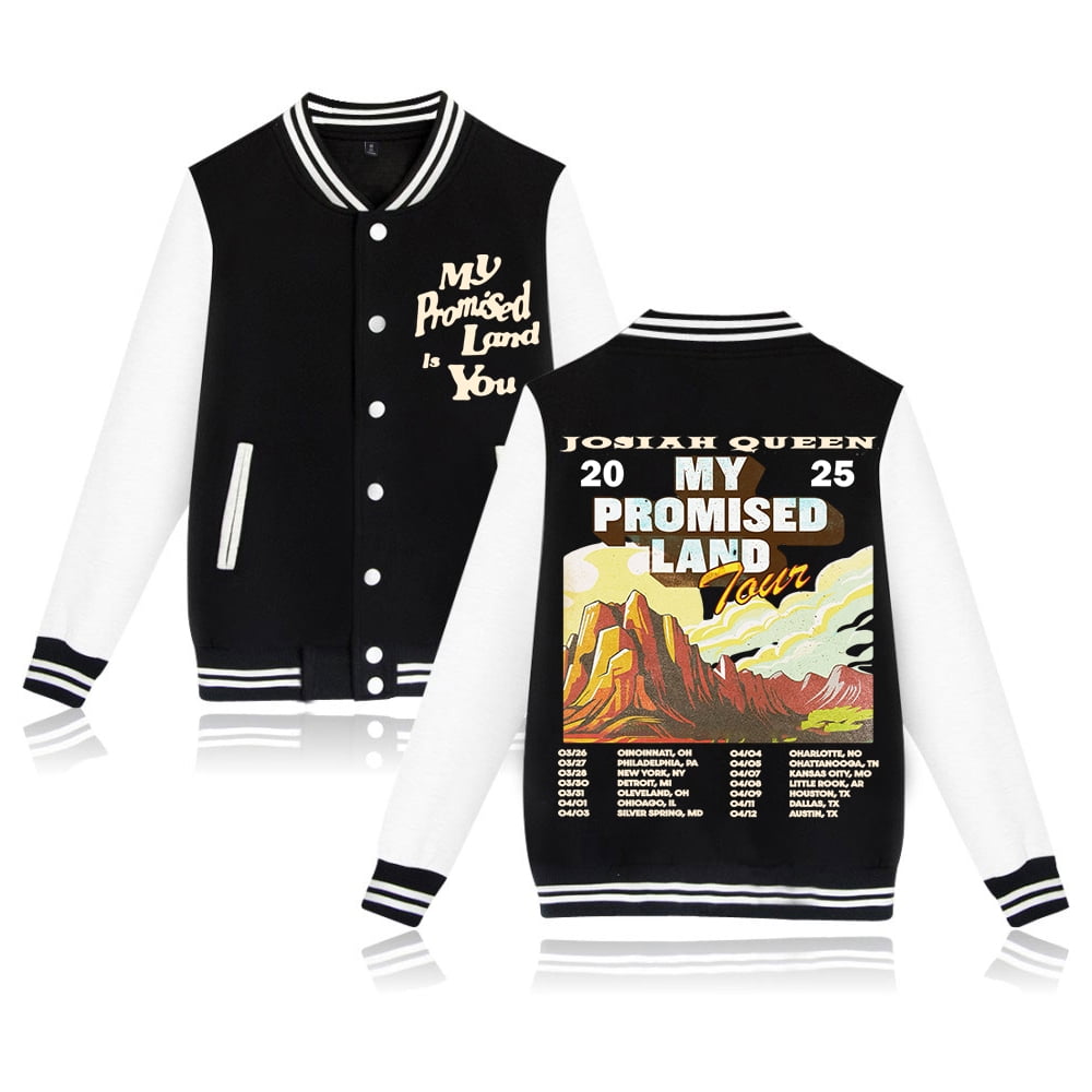 Josiah Queen My Promised Land Tour 2025 Merch Varsity Jacket Unisex ...
