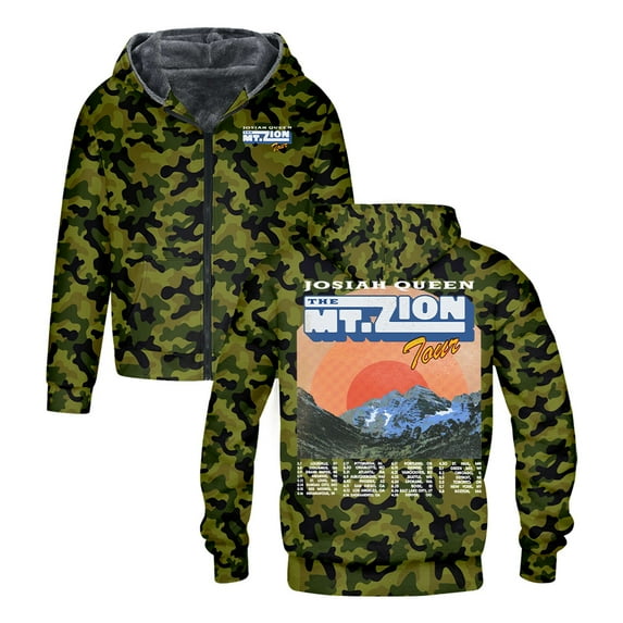 Josiah Queen The Mt Zion Tour 2026 Zip Up Hoodie Long Sleeve Jacket ...