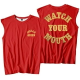 Josiah Queen Watch Your Mouth Tank Tops Sleeveless T-Shirt port Vest Women Men Casual Outdoor ...